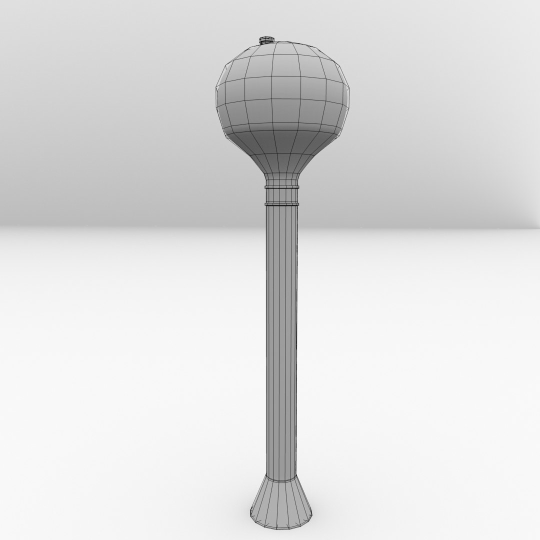 Water Tower V2 3d 3ds