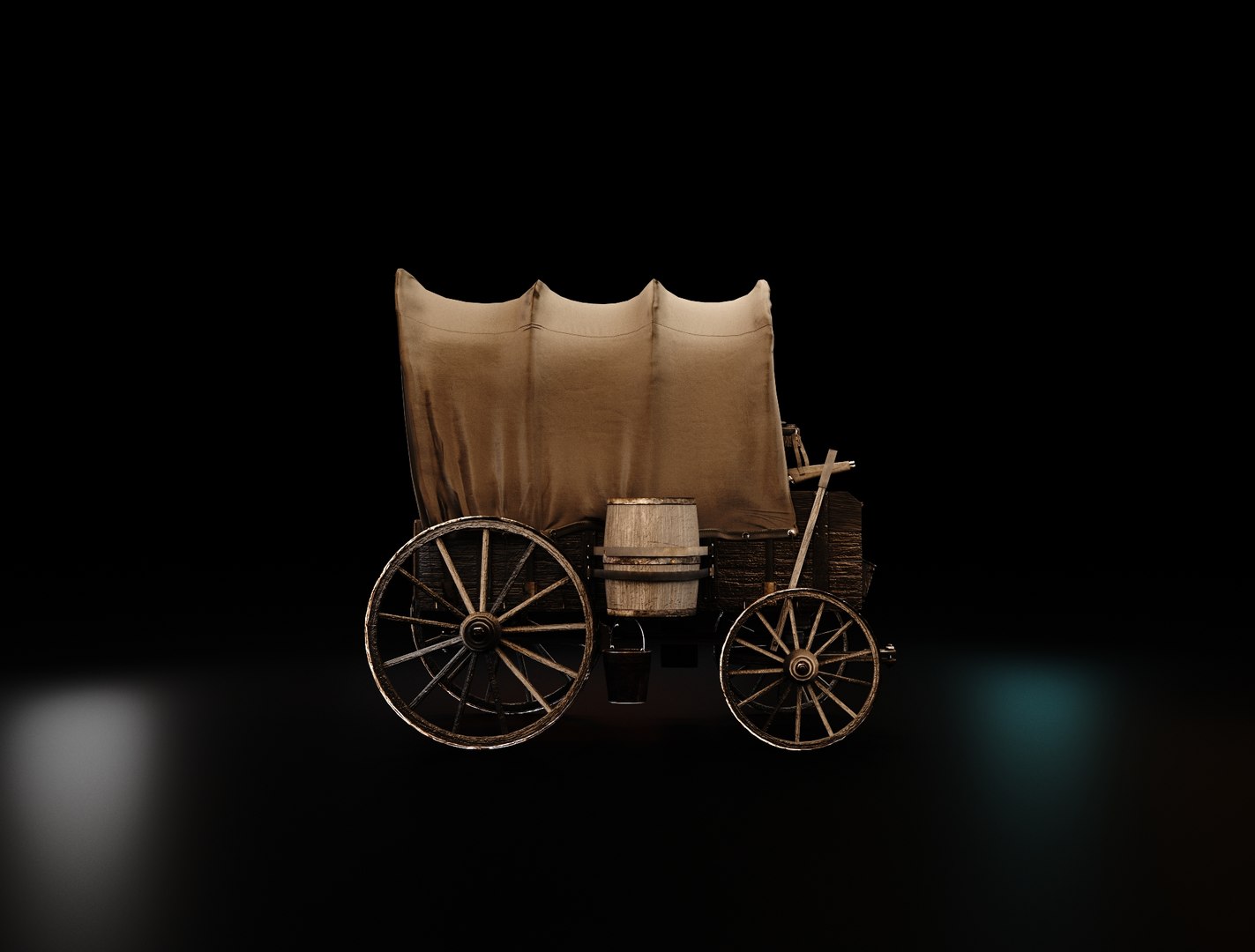 3D stage coach wild west model - TurboSquid 1343761