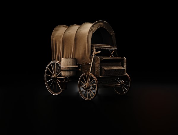 3D stage coach wild west model - TurboSquid 1343761