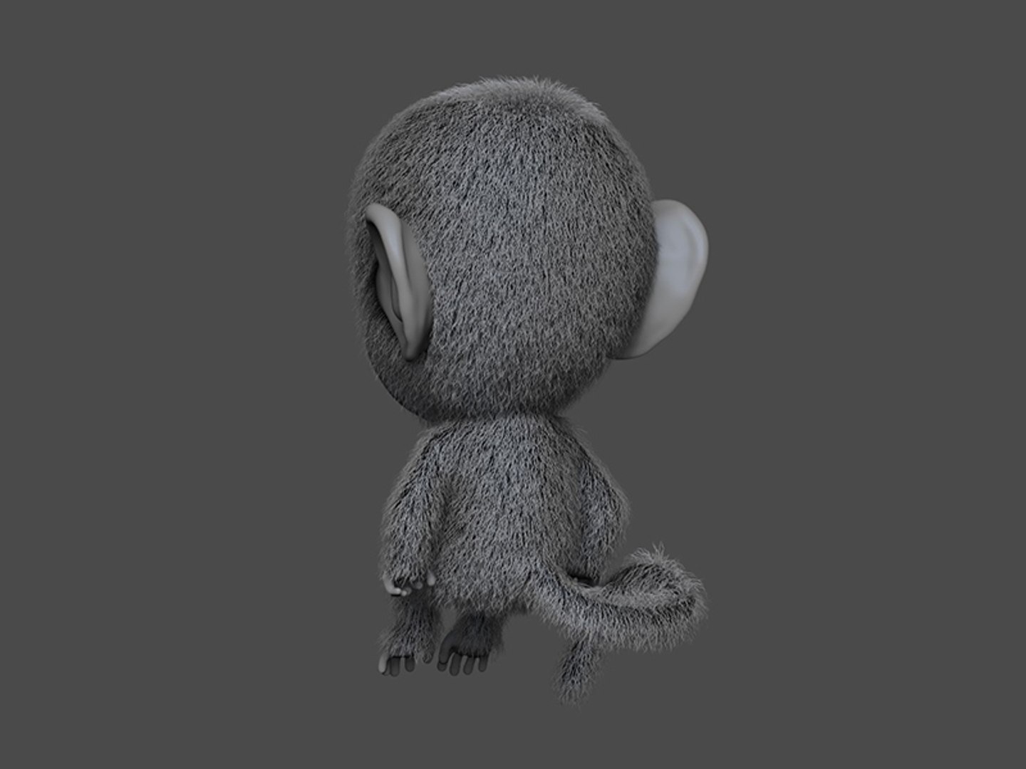 3D Sad Monkey - TurboSquid 1205107