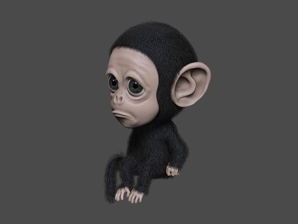 Trauriger Affe 3D-Modell - TurboSquid 1205107