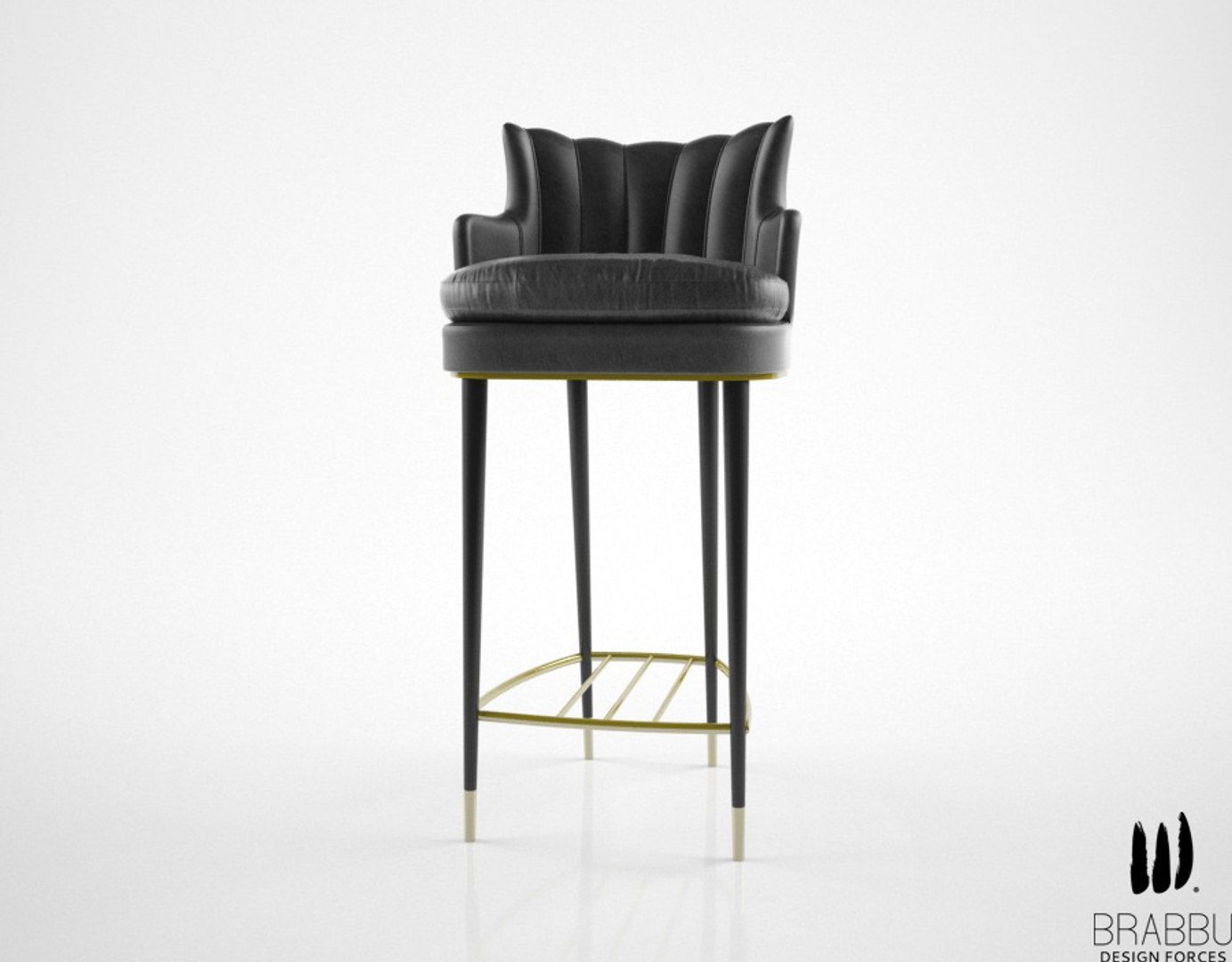 3d brabbu plum counter stool