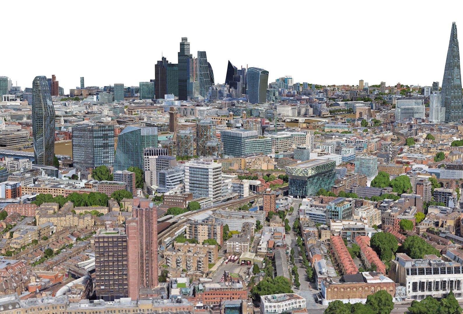 London Downtown 3D Model - TurboSquid 2129051