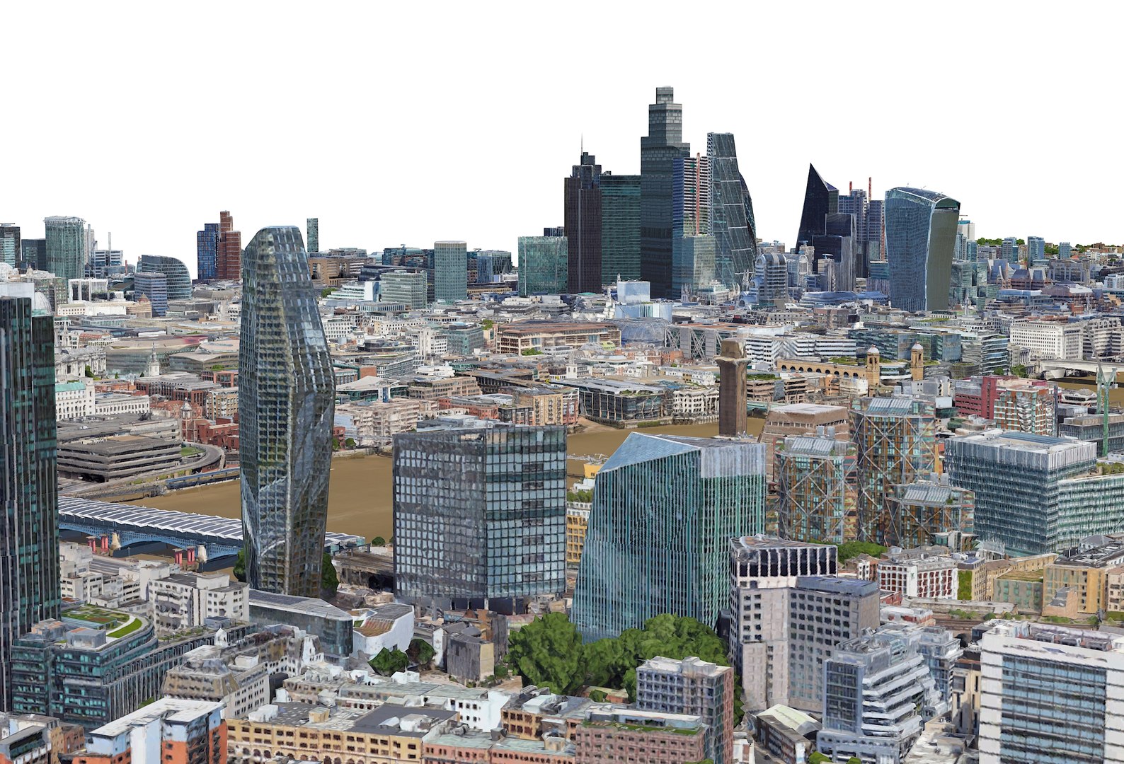 London Downtown 3D Model - TurboSquid 2129051