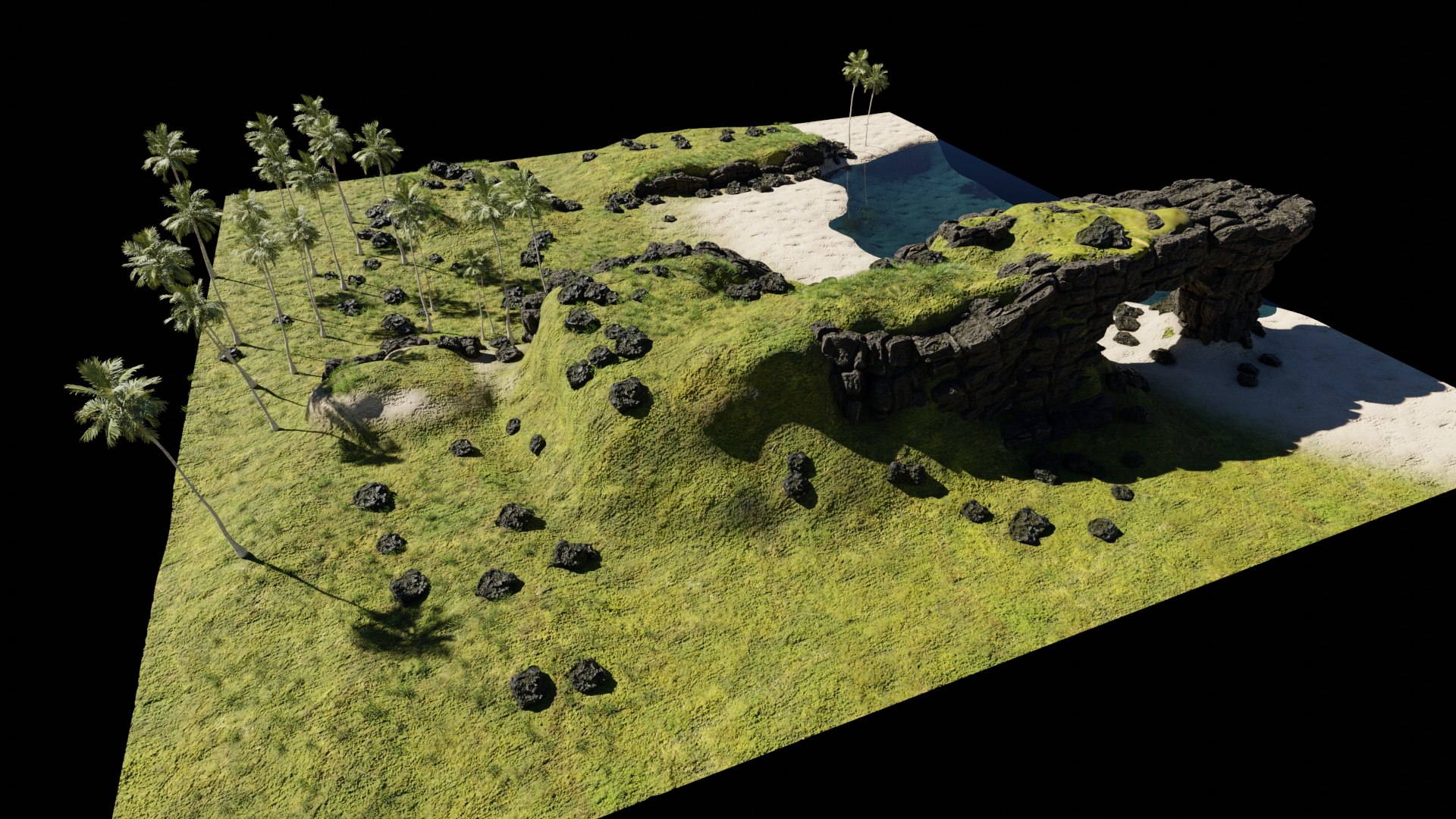 Grass Scene Model - TurboSquid 1626782