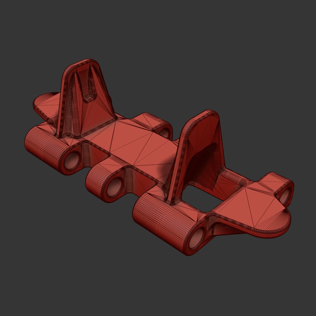 hetzer track link - 3d model