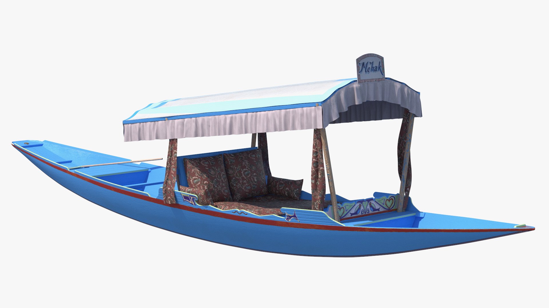 Royal Shikara Blue 3D Model - TurboSquid 2290053