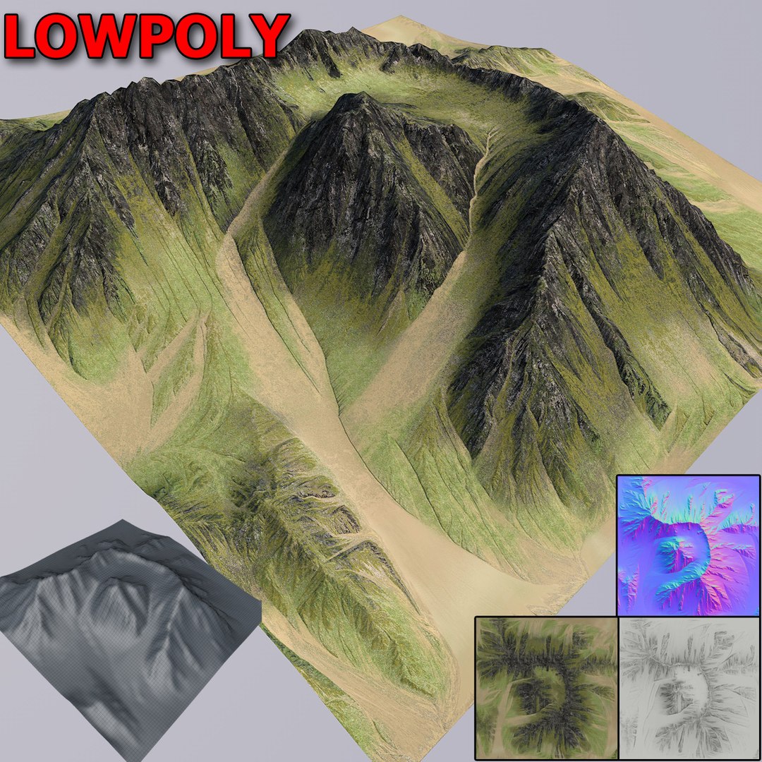 Terrain 3d Obj