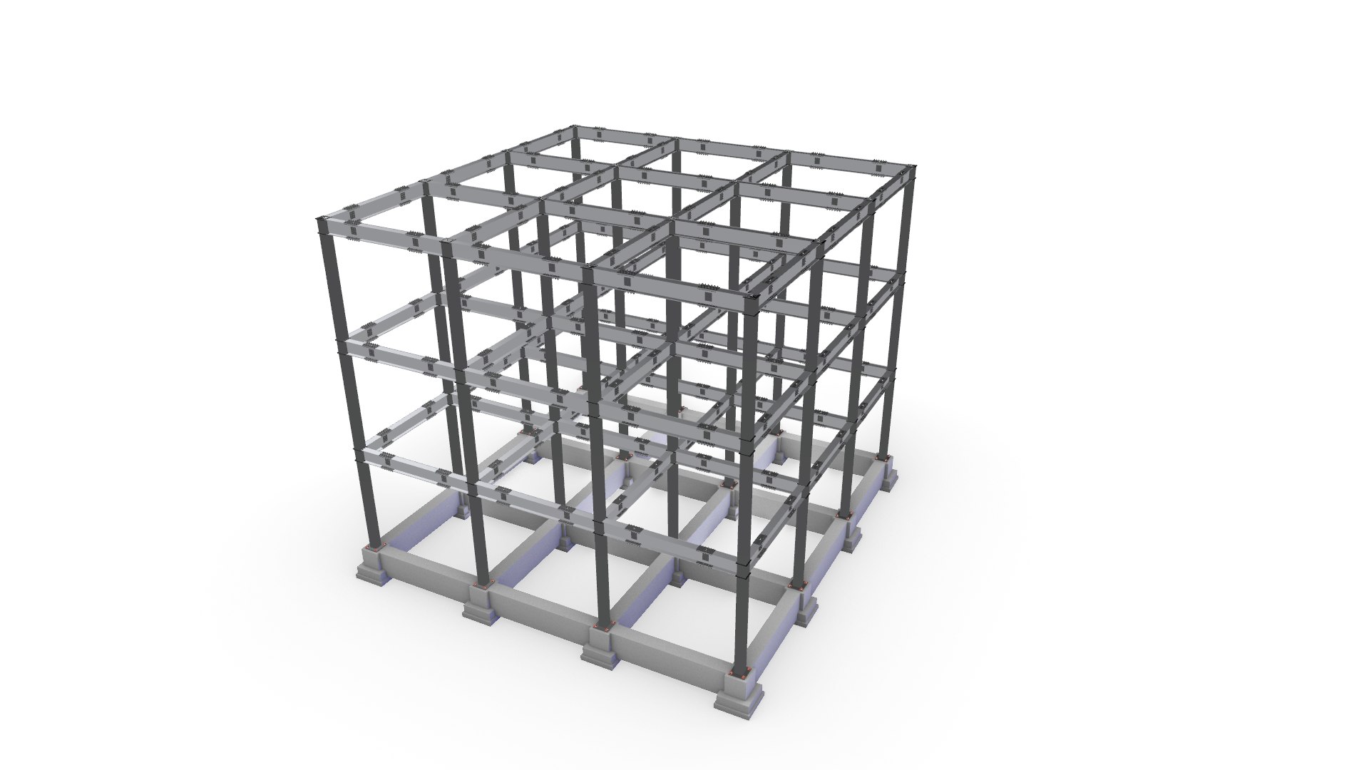 3D Steel Building - TurboSquid 2047290