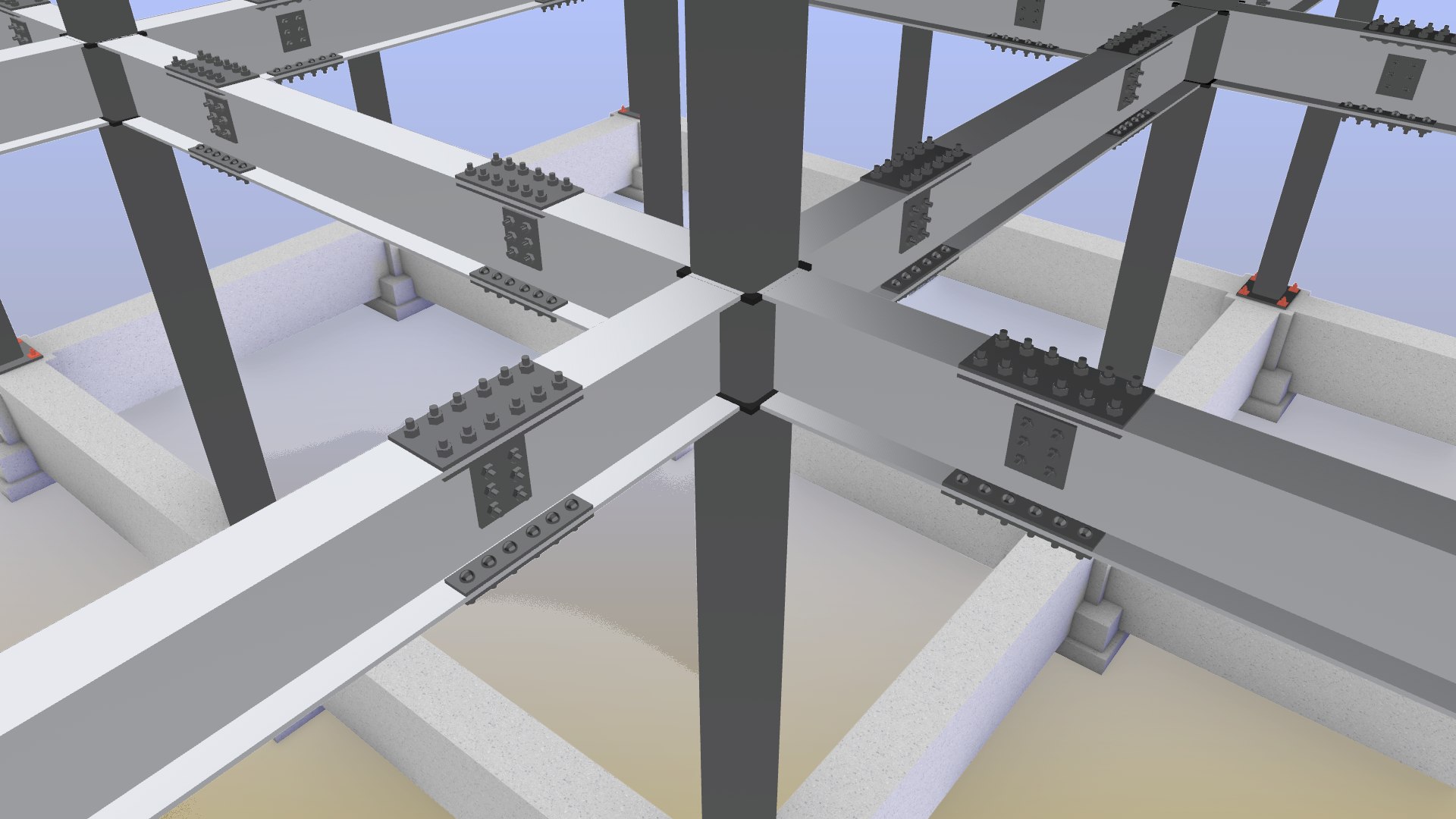 3D Steel Building - TurboSquid 2047290