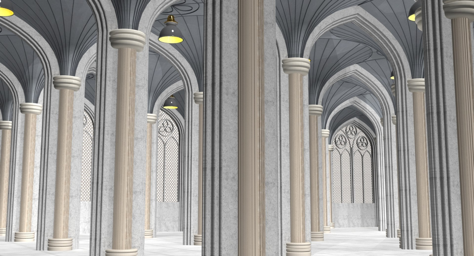 3D Gothic Archway Model - TurboSquid 1287423