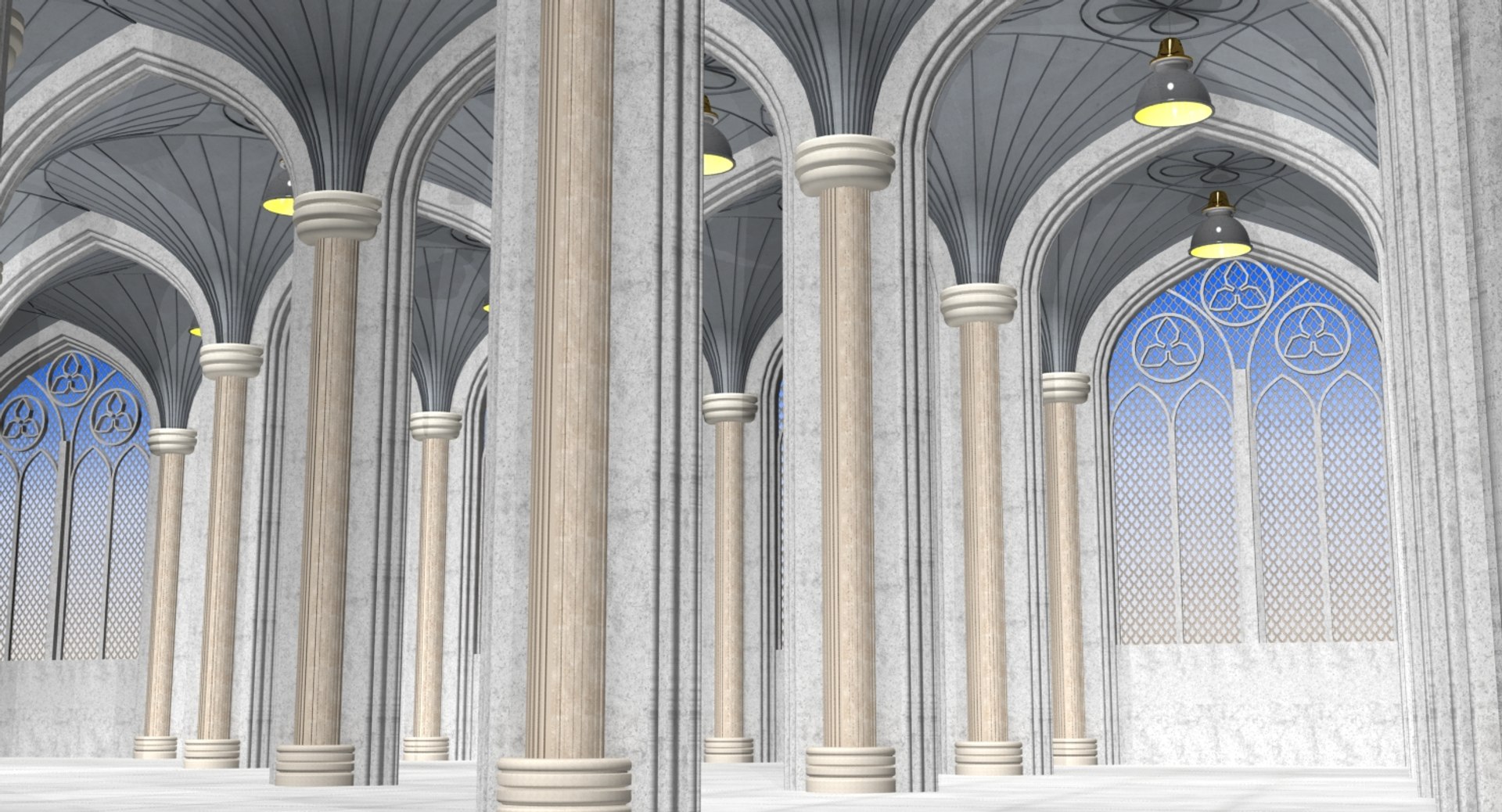 3D Gothic Archway Model - TurboSquid 1287423