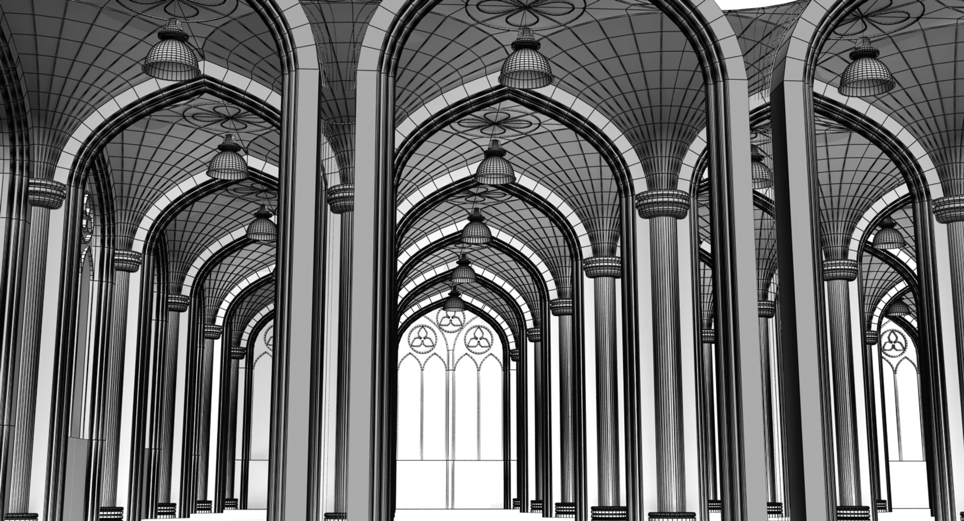 3D Gothic Archway Model - TurboSquid 1287423