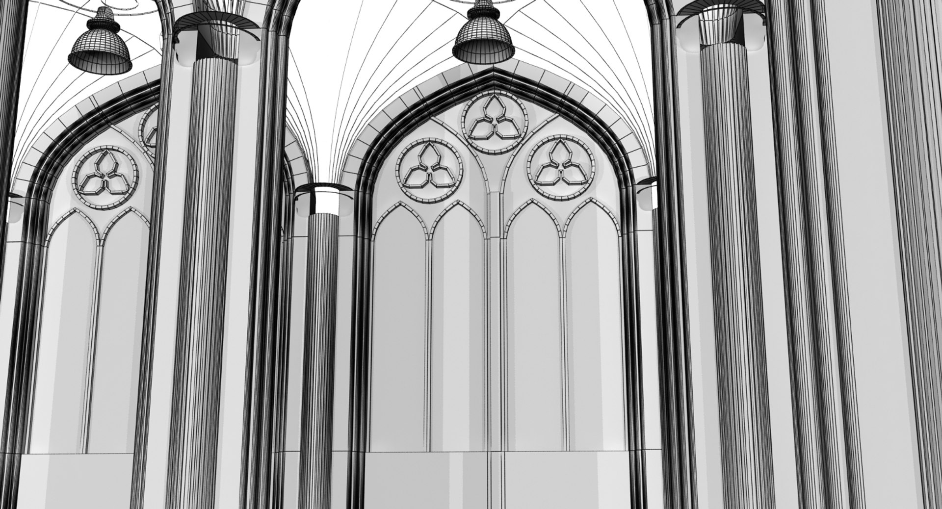 3D Gothic Archway Model - TurboSquid 1287423