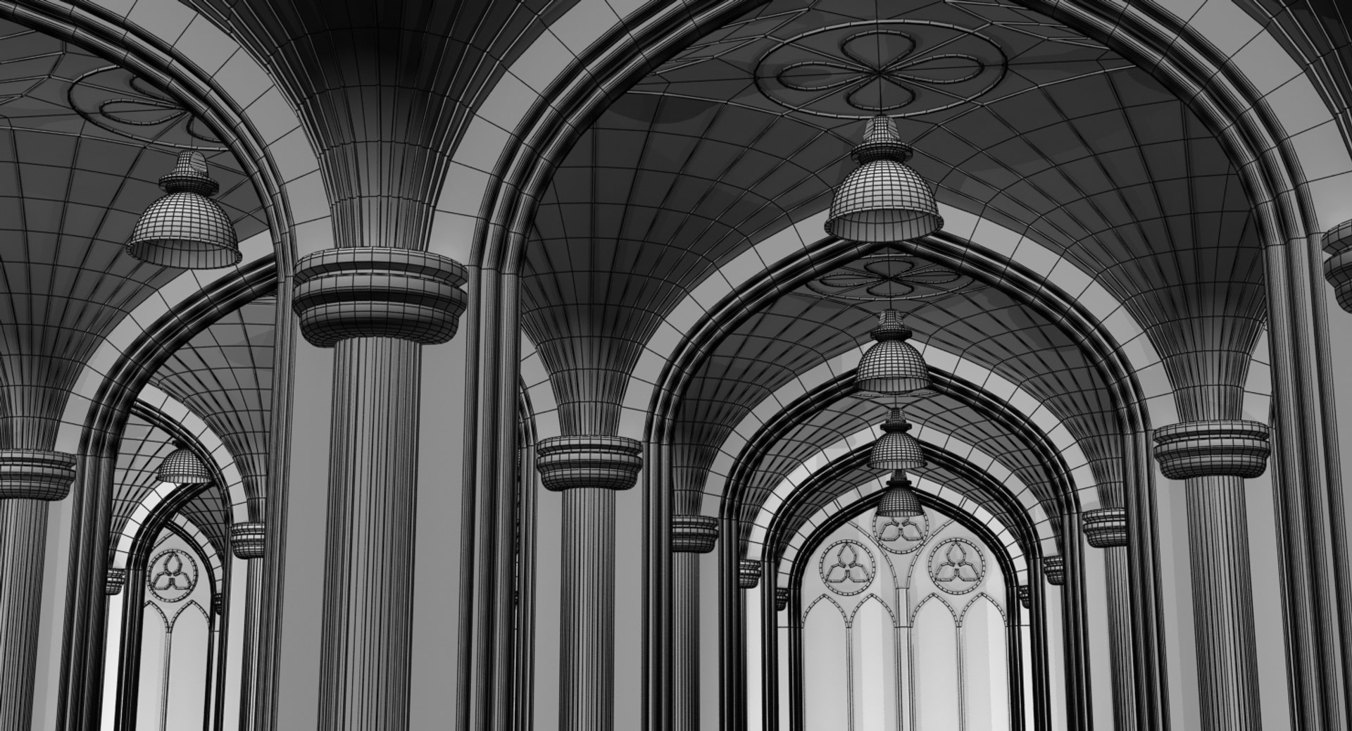 3D Gothic Archway Model - TurboSquid 1287423