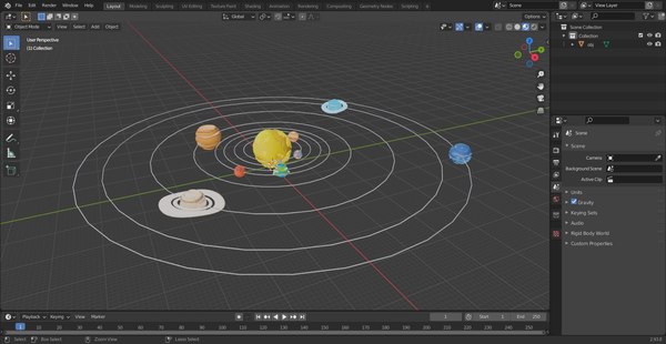 Cartoon Solar System 3D - TurboSquid 1879443