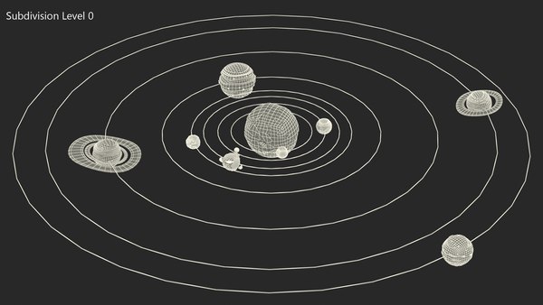 Cartoon Solar System 3D - TurboSquid 1879443