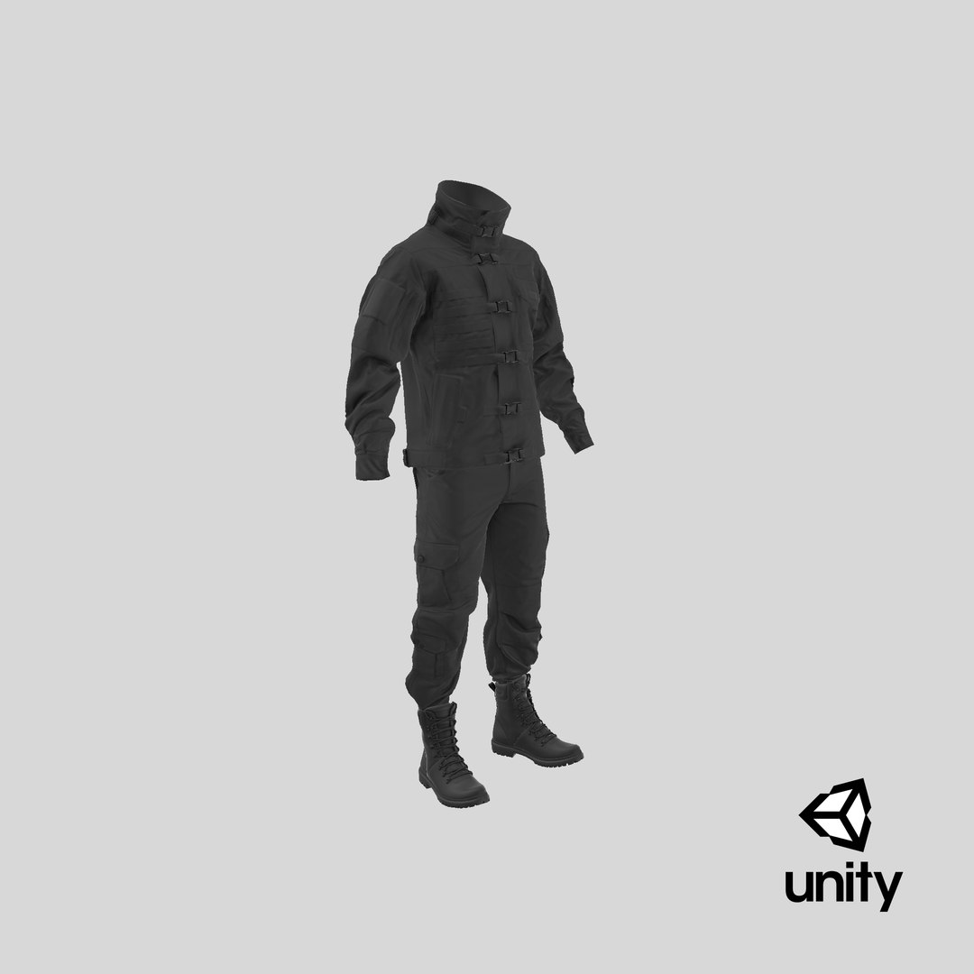 3D Realistic Black Swat Uniform Model - TurboSquid 1442469