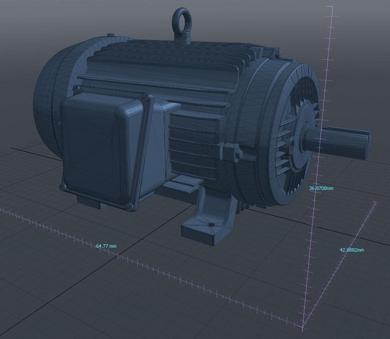 Electric Motor 3d Dxf