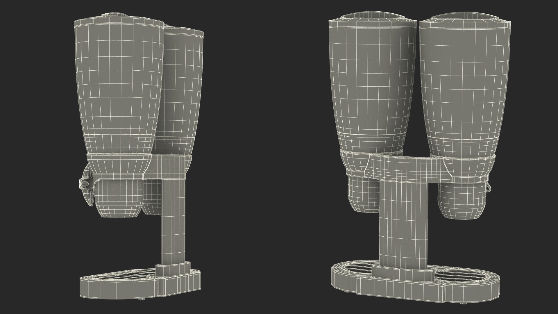 Dual IDM Dry Food Dispensers Empty 3D - TurboSquid 2065281