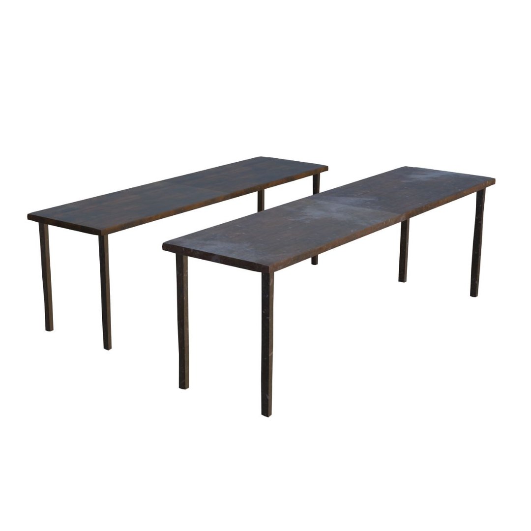 Two Wooden Table 3D Model 3D Model - TurboSquid 2301571