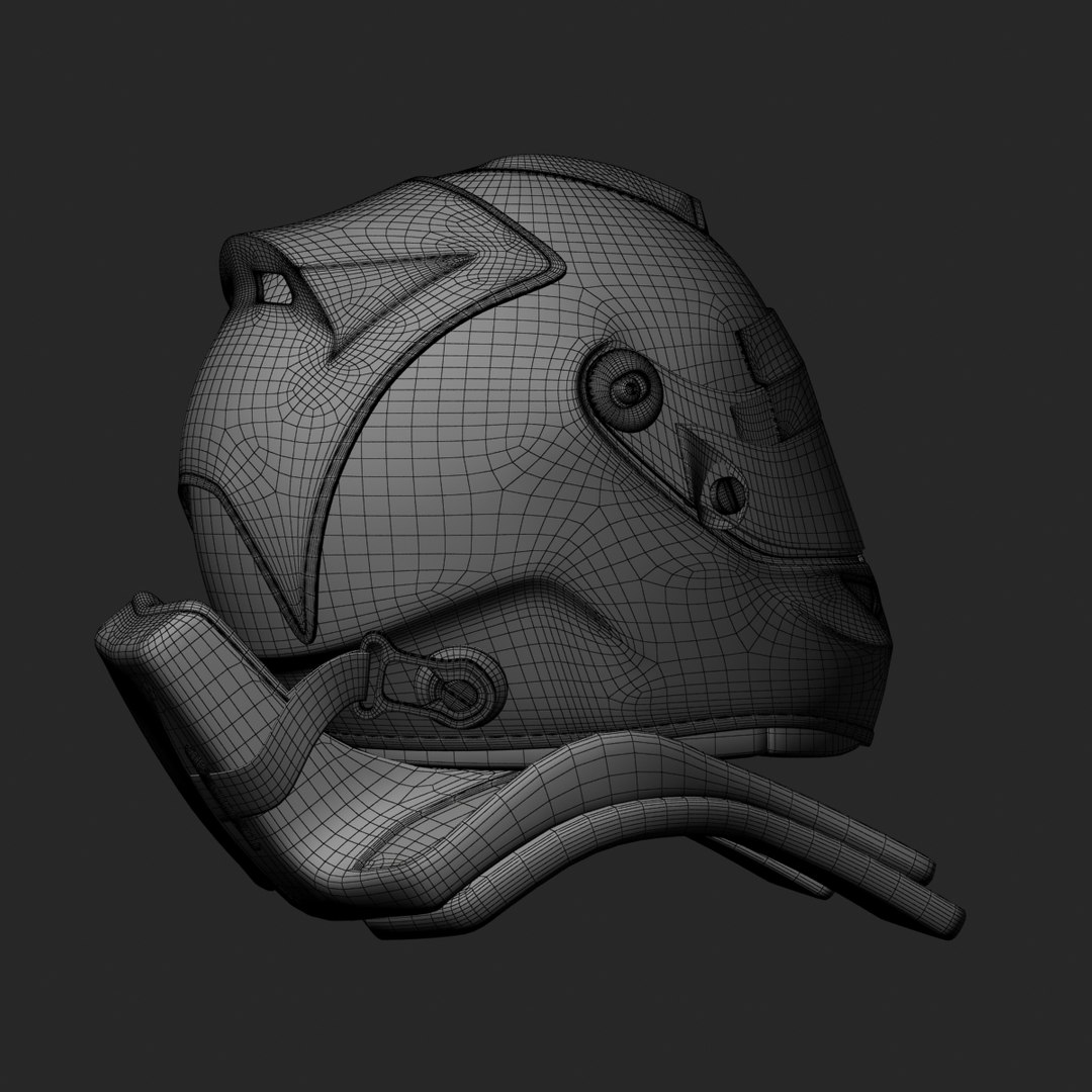 3d Model Racing Helmet Fernando Alonso