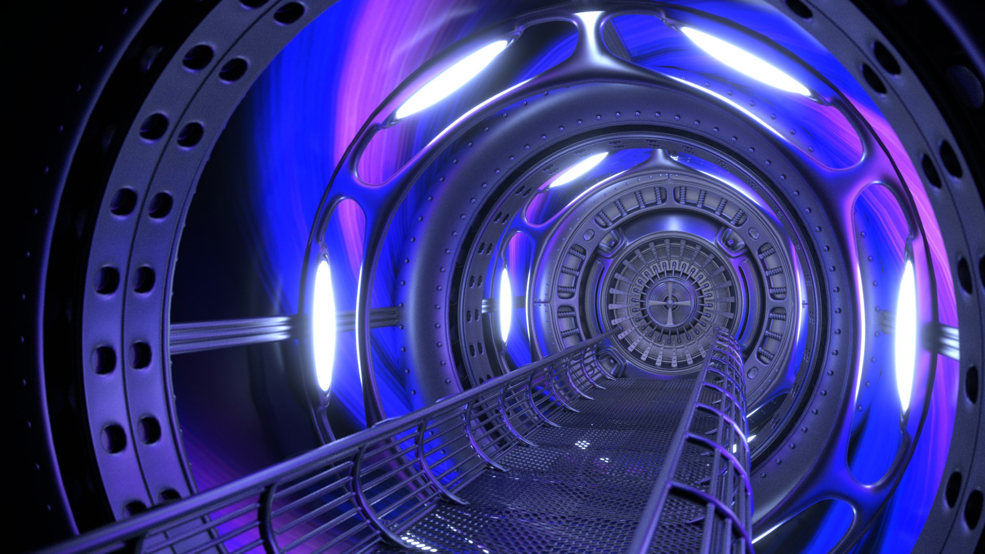 3D Space Tunnel With Vortex Effect - TurboSquid 1731157