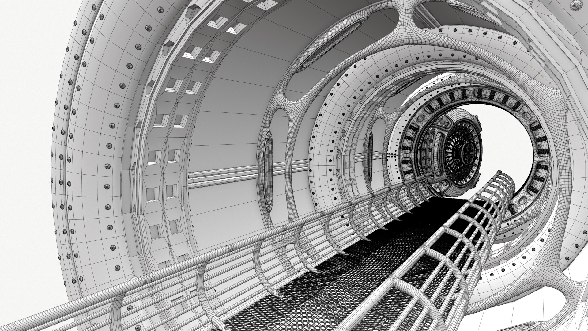 3D Space Tunnel With Vortex Effect - TurboSquid 1731157