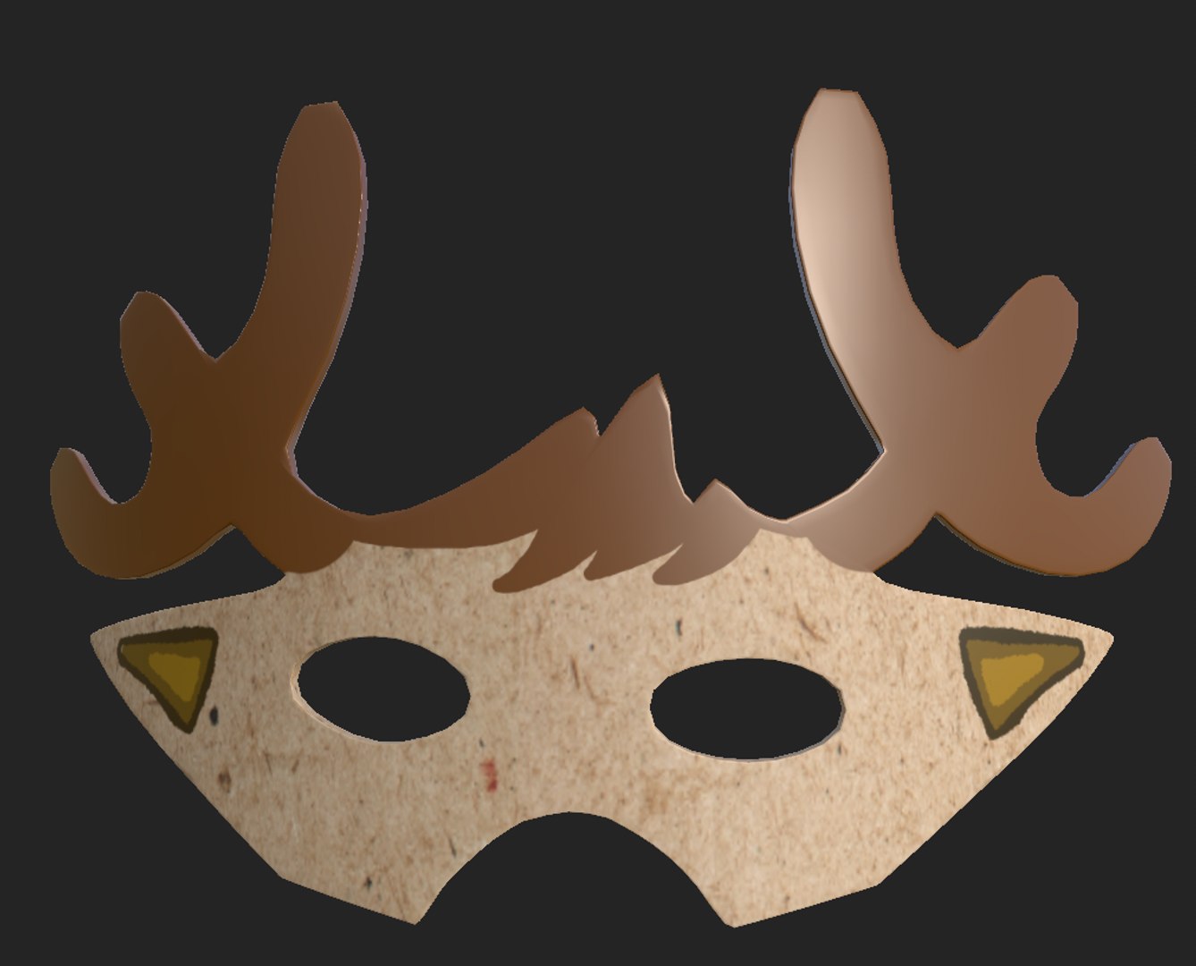 Children Party Cartoon Christmas Face Masks Model - TurboSquid 1835729
