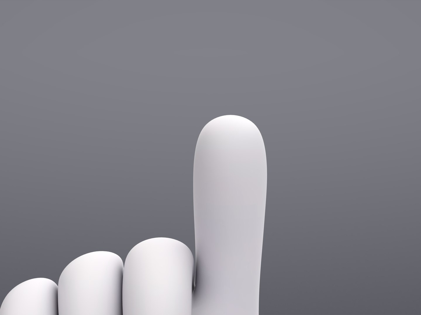 Cartoon Pointing Hand Model - TurboSquid 2093357