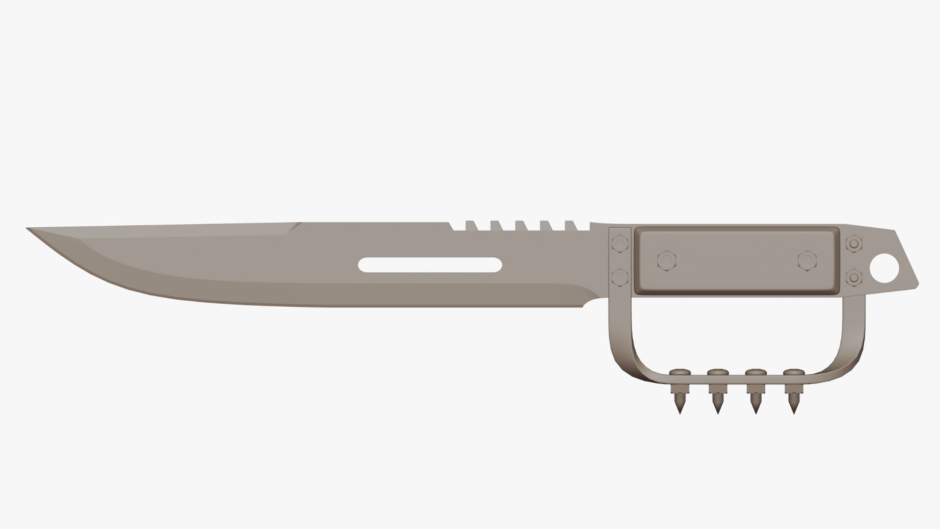 3D Metro Exodus Knife - Plus Blueprint In A3 Size - Hard Surface And ...