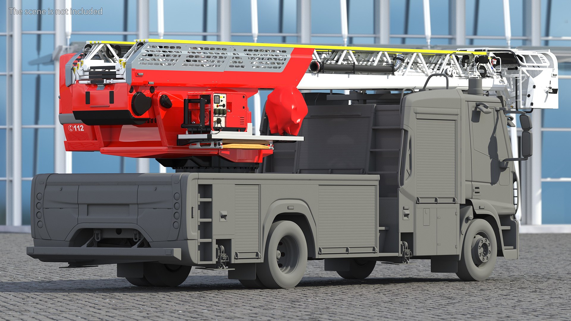 3D ladder folded turntable - TurboSquid 1709312