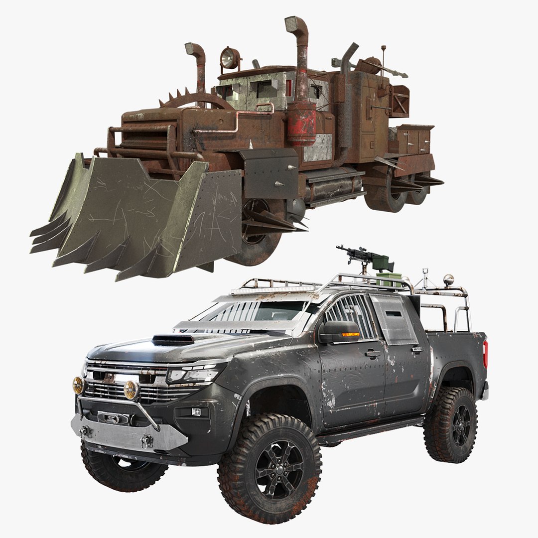 Post Apocalypse Truck Collection 3D Model - TurboSquid 2329407