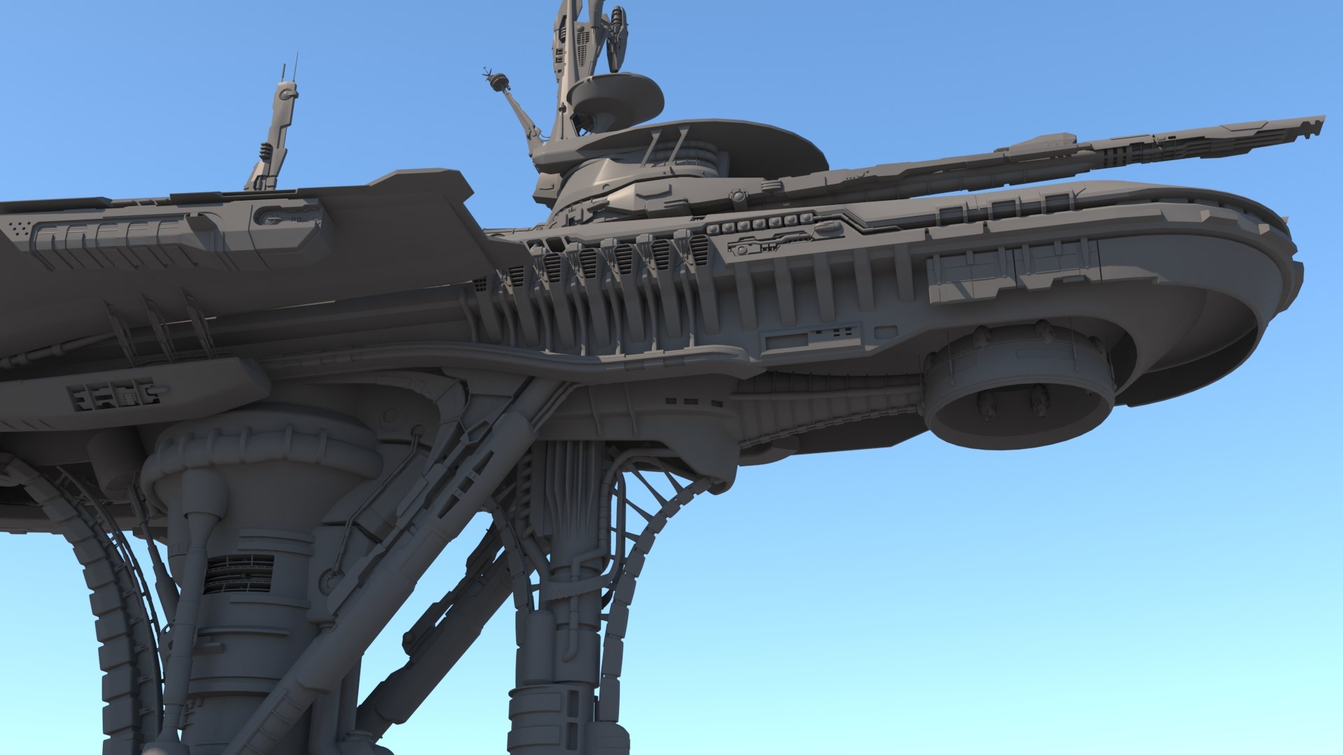 Futuristic Structure 3D - TurboSquid 1591347