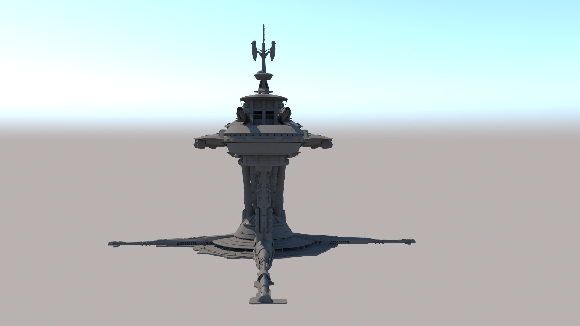 Futuristic structure 3D - TurboSquid 1591347
