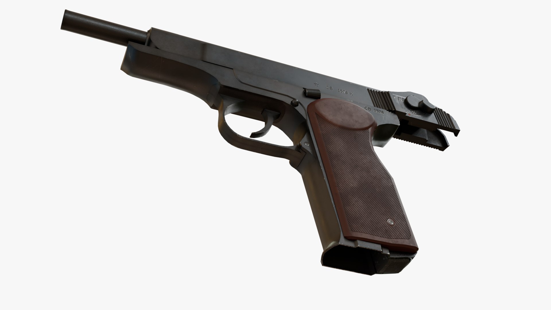 3D Stechkin Automatic Pistol - TurboSquid 1859818