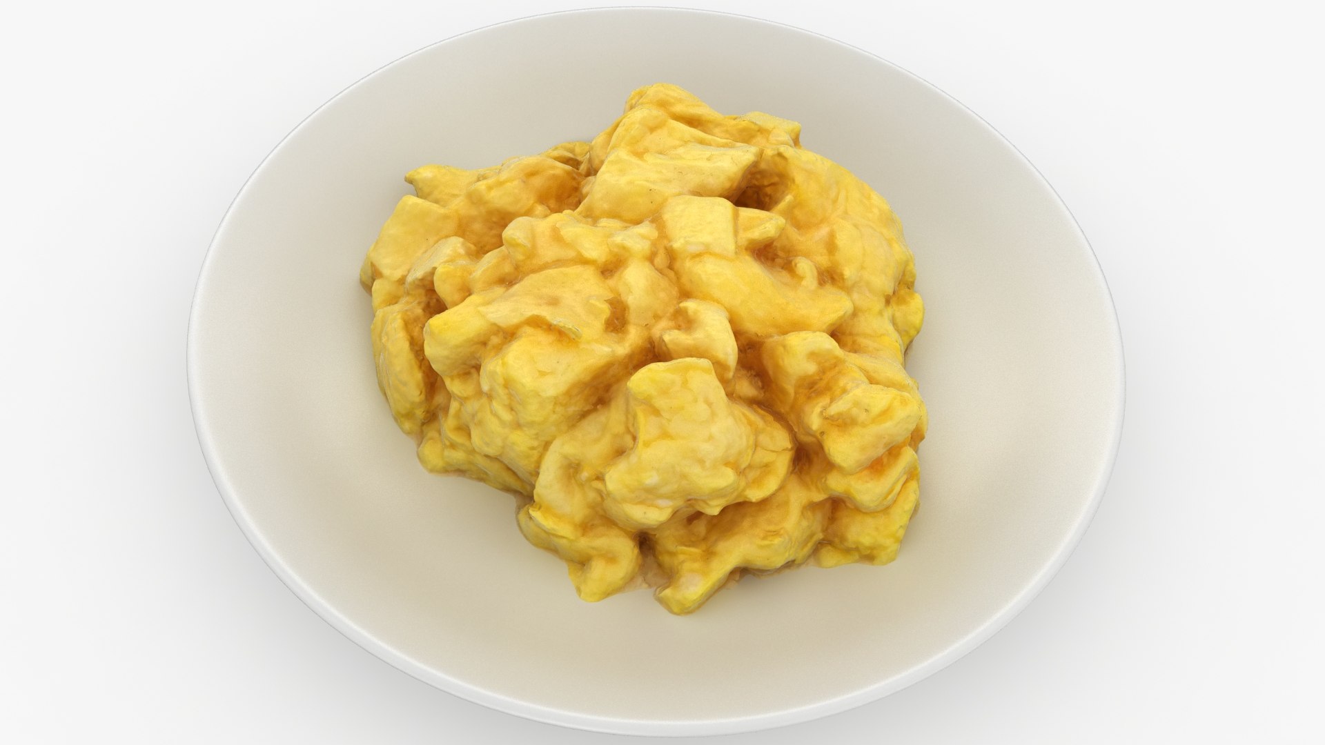 3D scrambled eggs model - TurboSquid 1677315