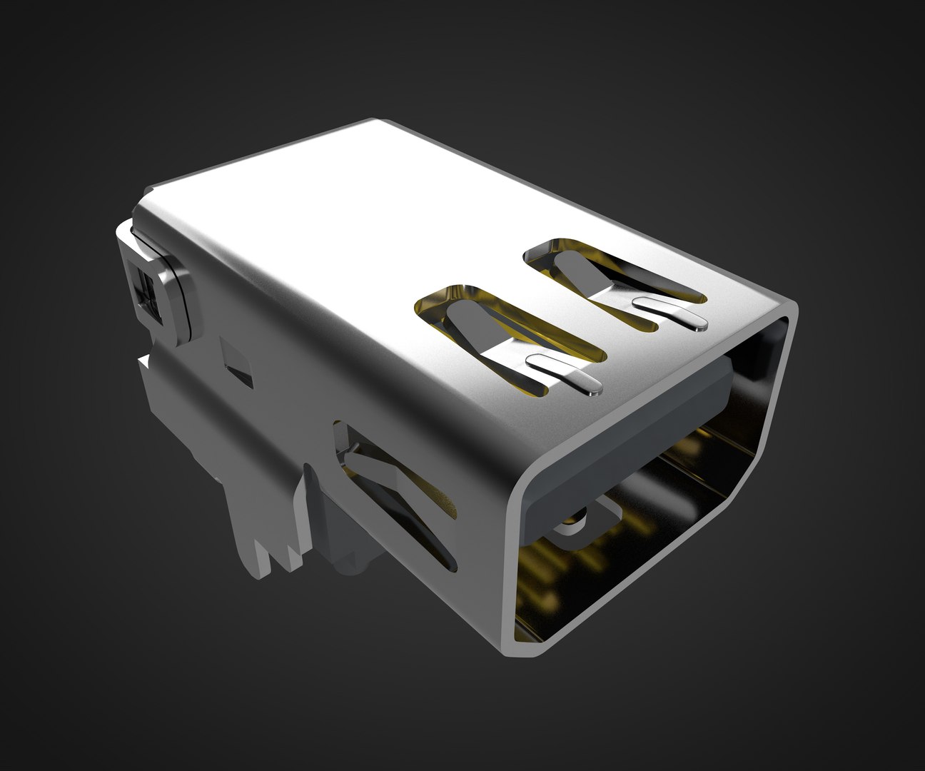 3D Mini Display Port Dp Model - TurboSquid 1274149