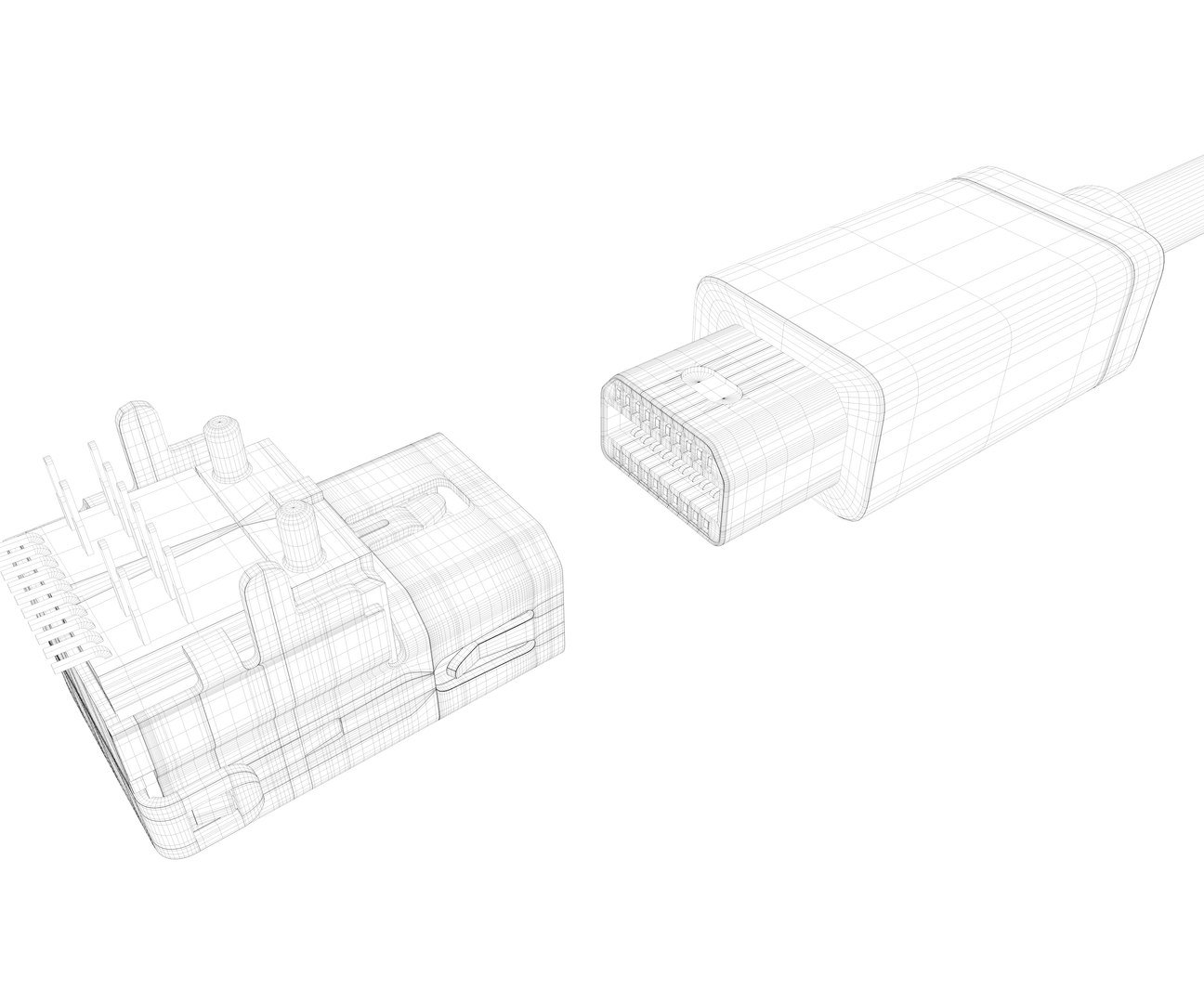 3D Mini Display Port Dp Model - TurboSquid 1274149