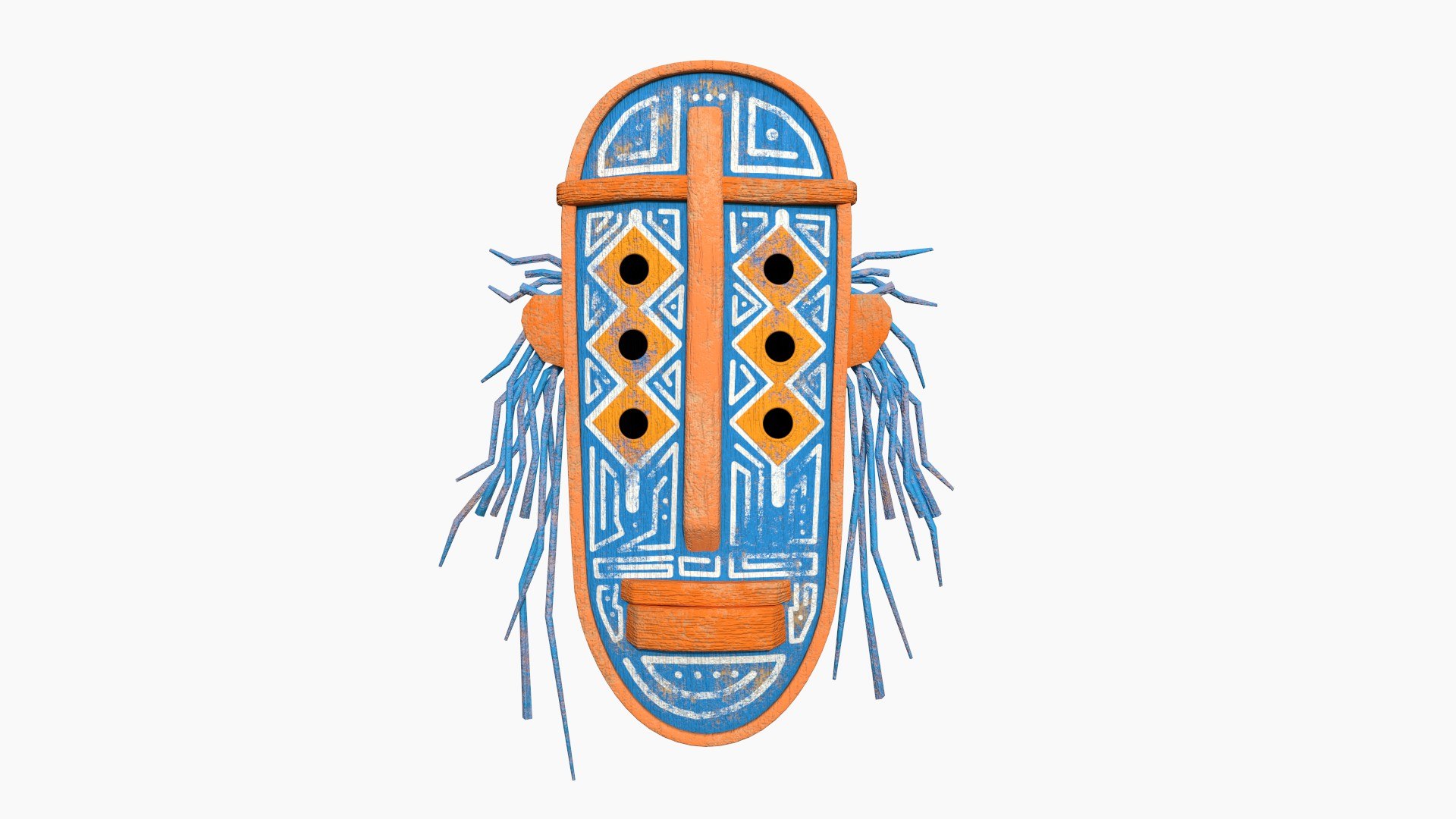 3D 10 Tribal Masks F Collection - Costume Character Design - TurboSquid ...