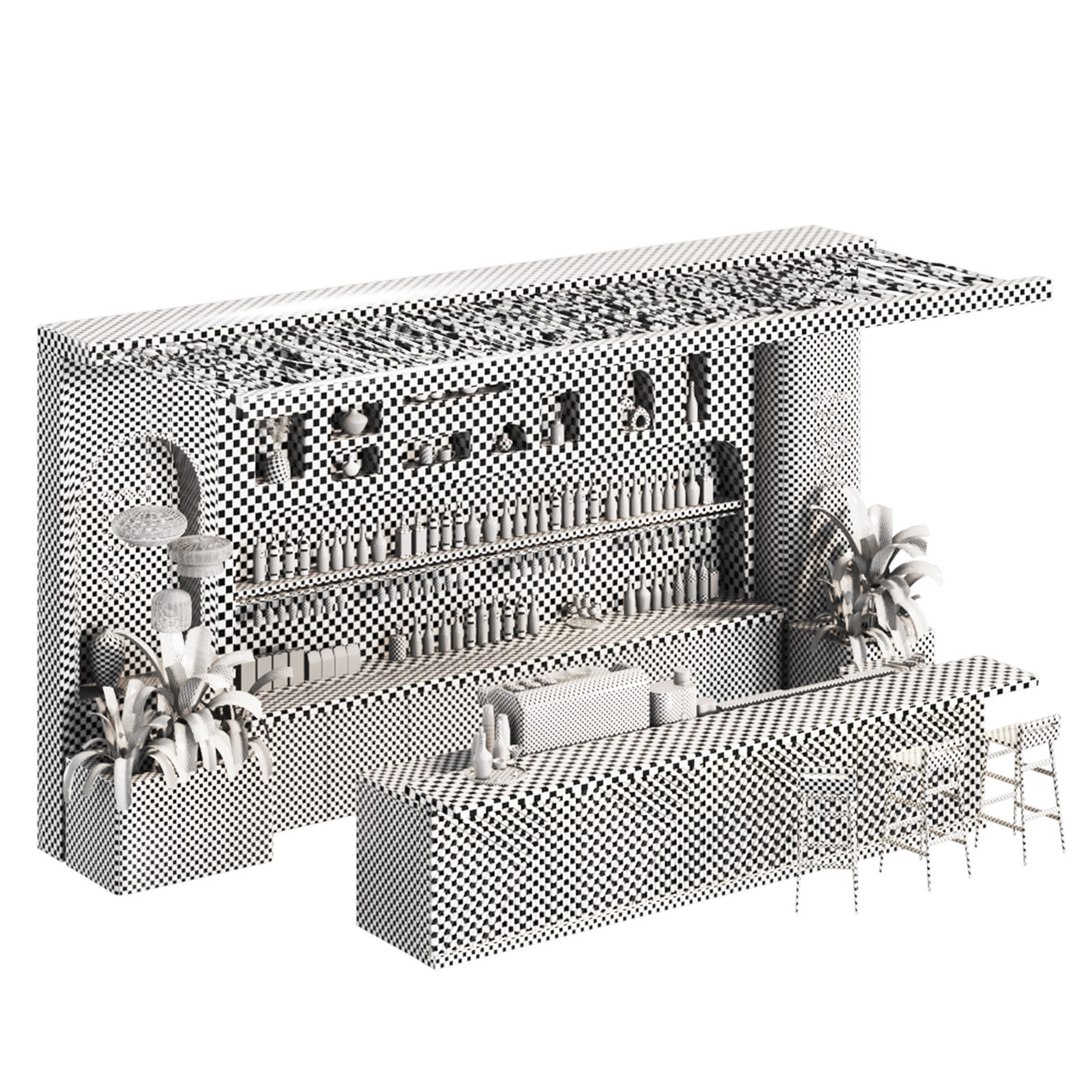 3D Greek Cafe Bar - TurboSquid 2263238