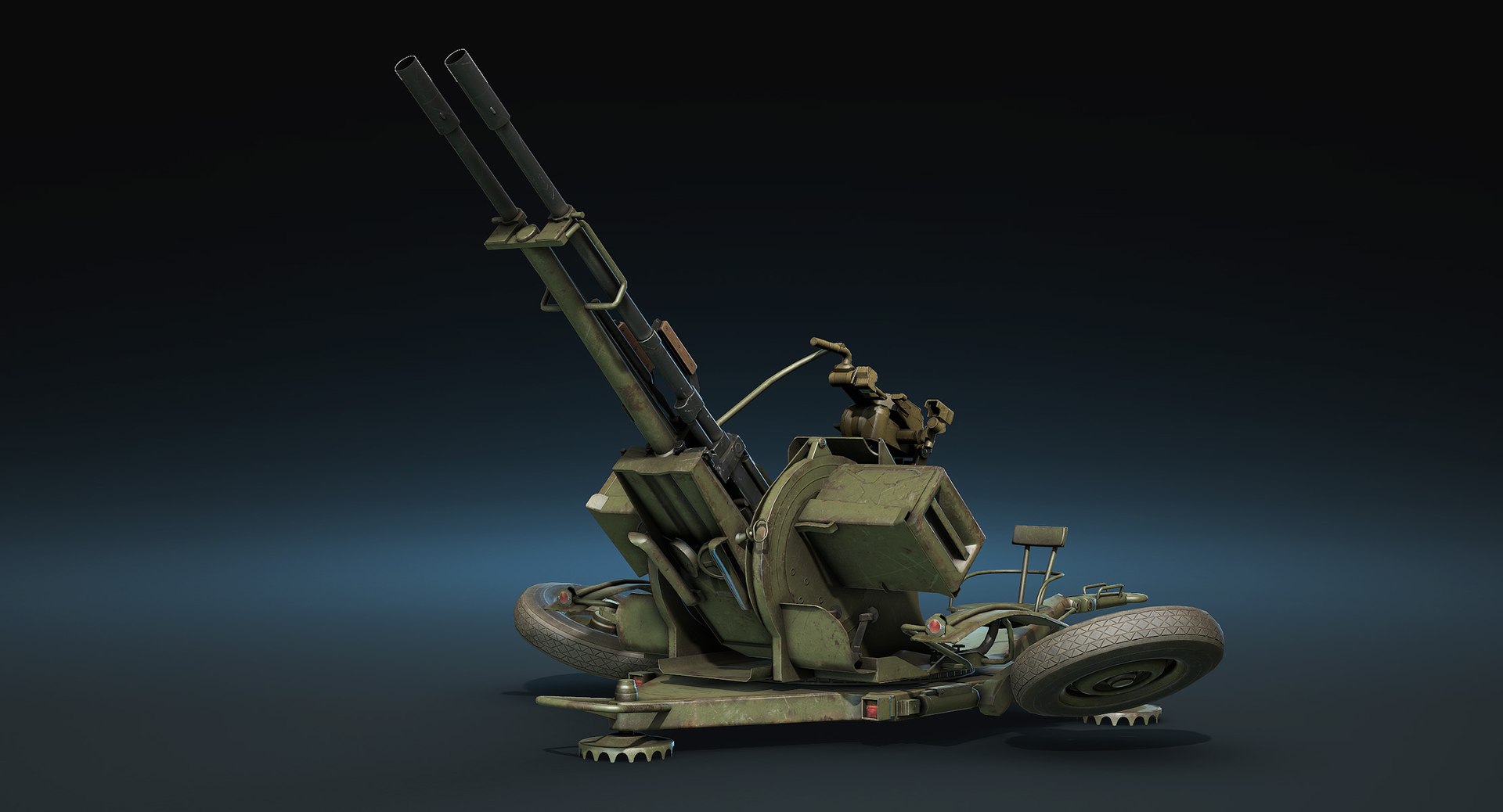 Low-poly Zu-23-2 3D Model - TurboSquid 1161455
