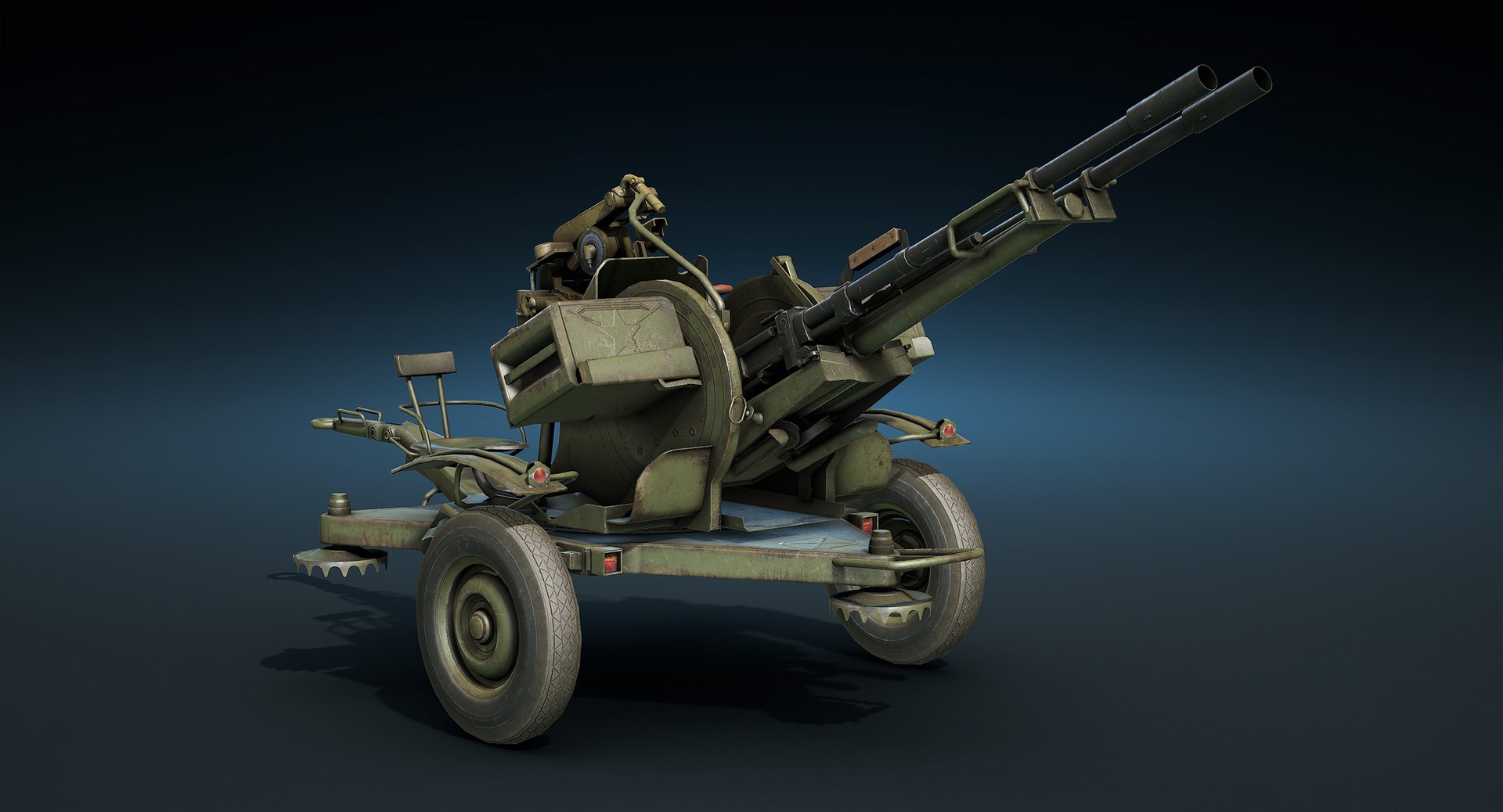 Low-poly Zu-23-2 3D Model - TurboSquid 1161455