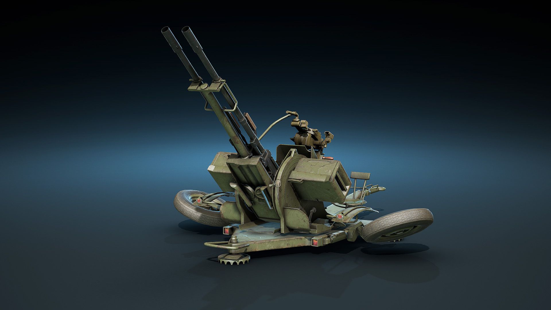 Low-poly zu-23-2 3D model - TurboSquid 1161455