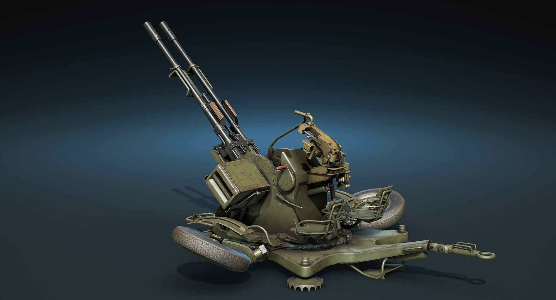 Low-poly Zu-23-2 3D Model - TurboSquid 1161455