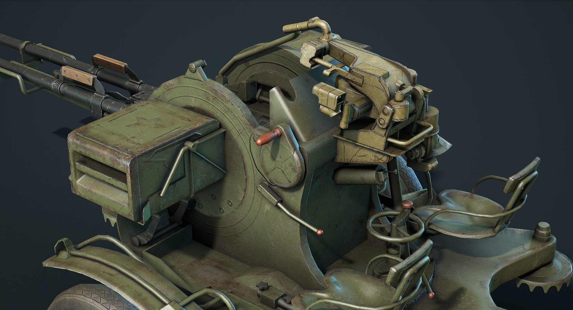 Low-poly Zu-23-2 3D Model - TurboSquid 1161455