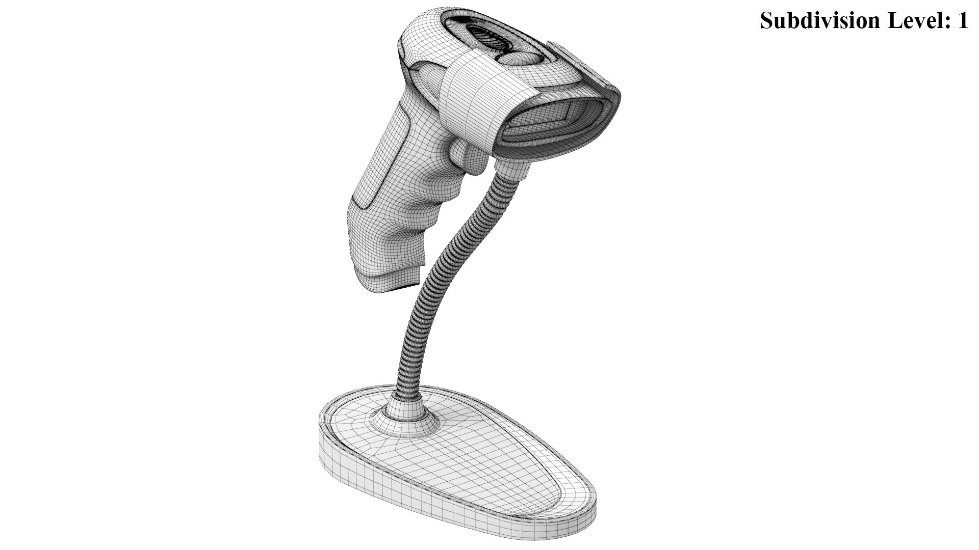Barcode Scanner With Holder 3D Model - TurboSquid 1929731