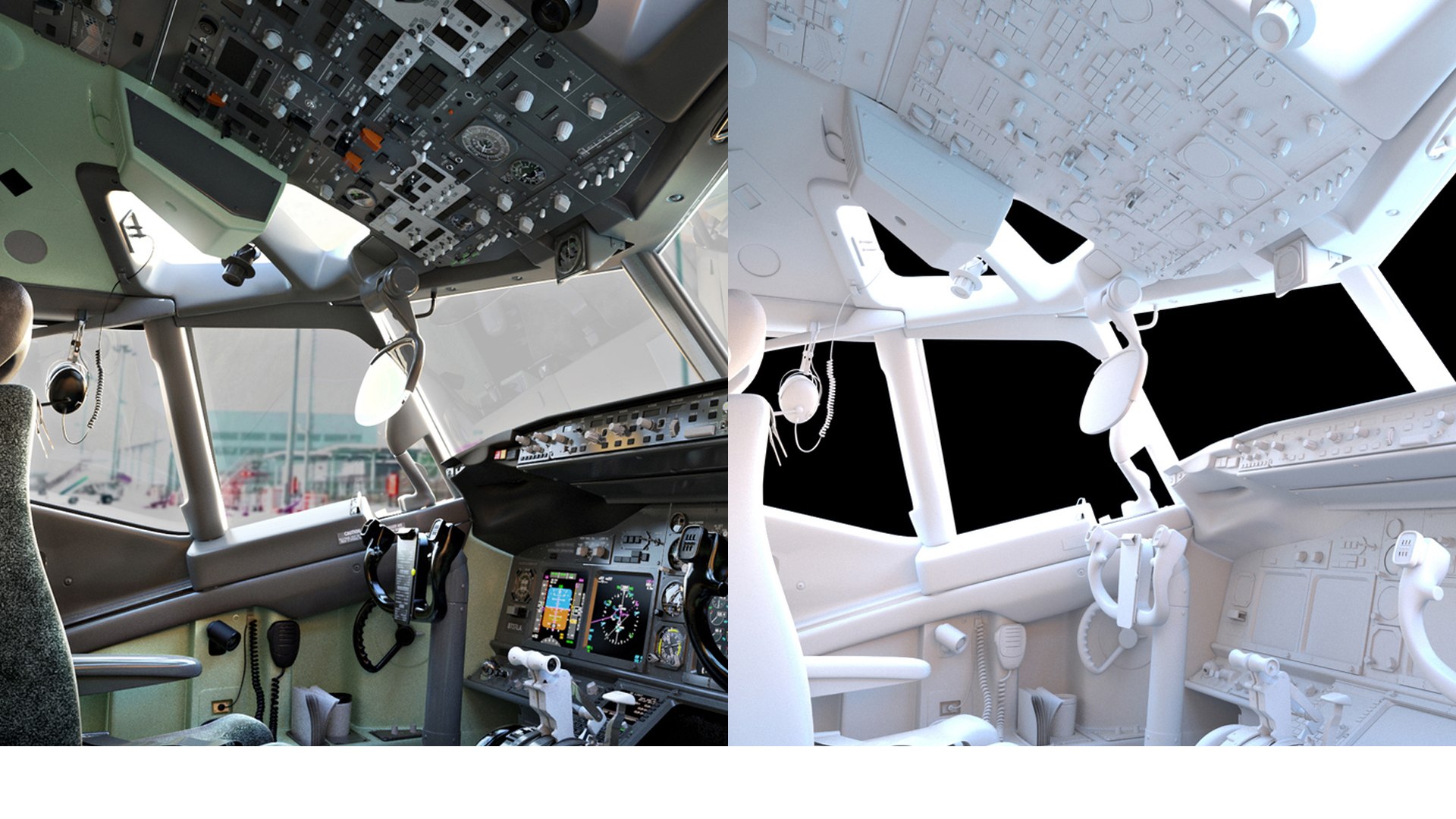 Aircraft Cockpit HQ 3D Model - TurboSquid 2071321