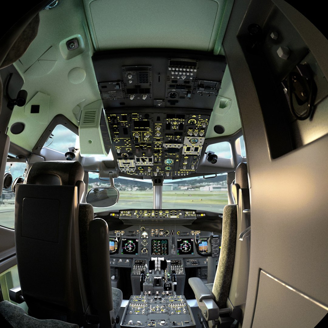 Aircraft Cockpit HQ 3D Model - TurboSquid 2071321