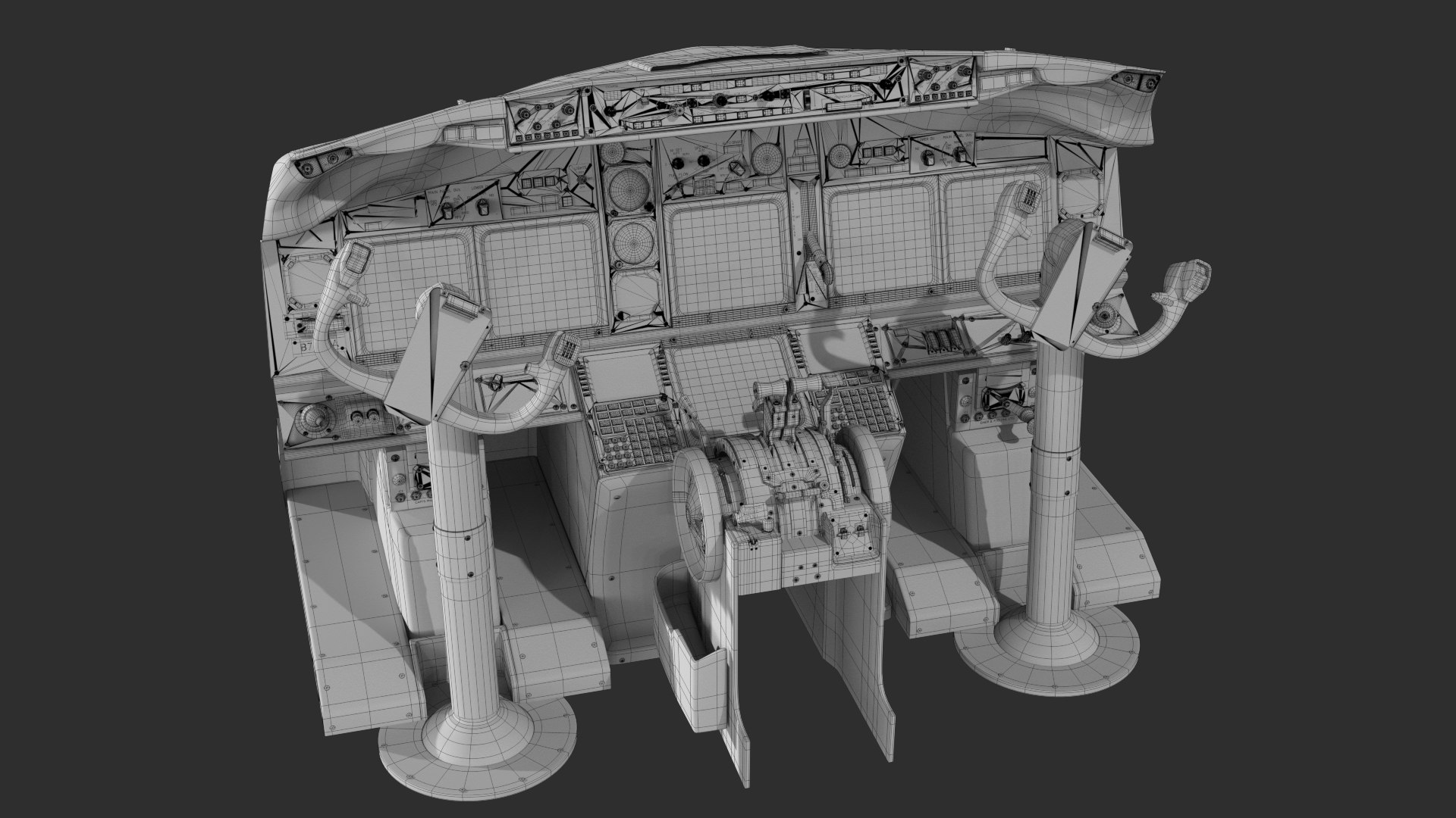 Aircraft Cockpit HQ 3D Model - TurboSquid 2071321